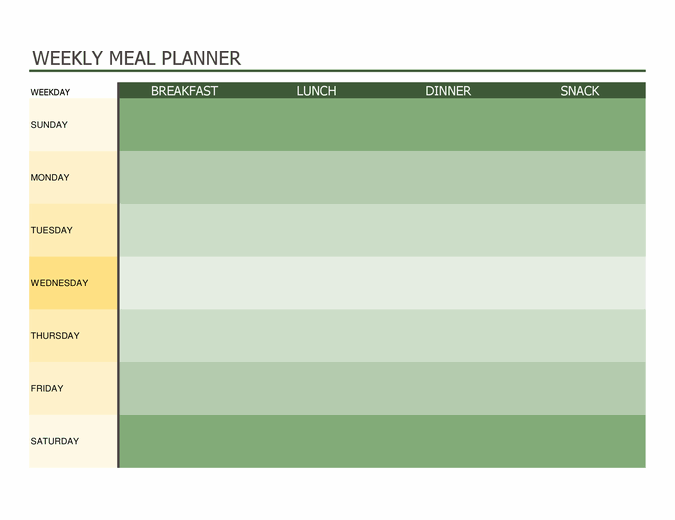 Basic Meal Planner