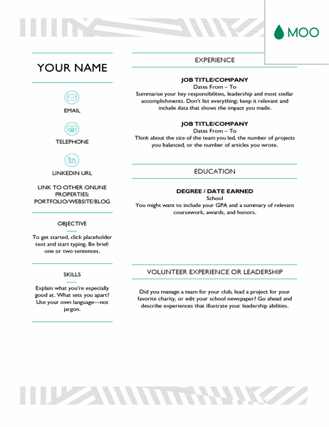 Creative CV Designed By MOO
