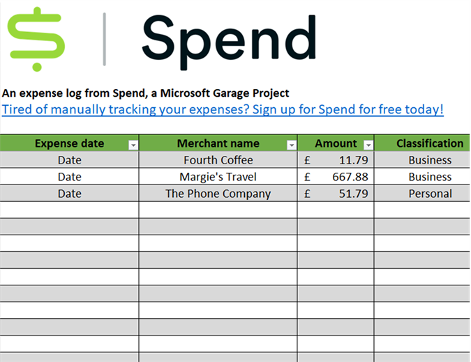 Spend Expense Tracker