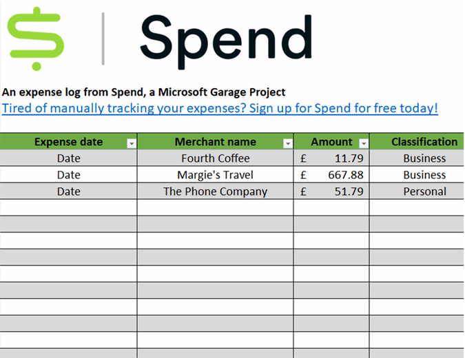 Spend Expense Tracker