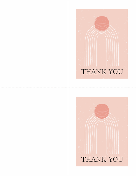 Microsoft Office Word Thank You Card Templates - Free Word Template