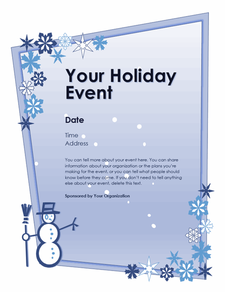 Free Holiday Flyer Templates FREE PRINTABLE TEMPLATES