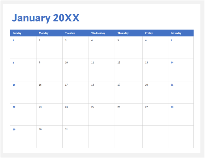 Create Your Free Fillable Monday Through Friday Calendar Get Your Printable Calendar Template 