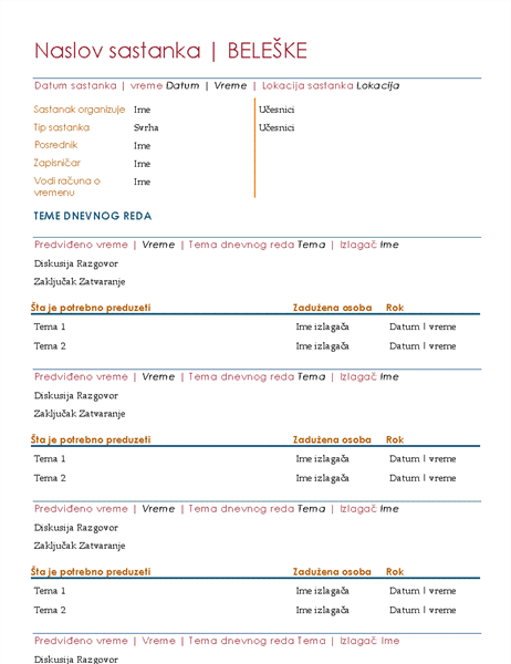 Zapisnici Sa Sastanka